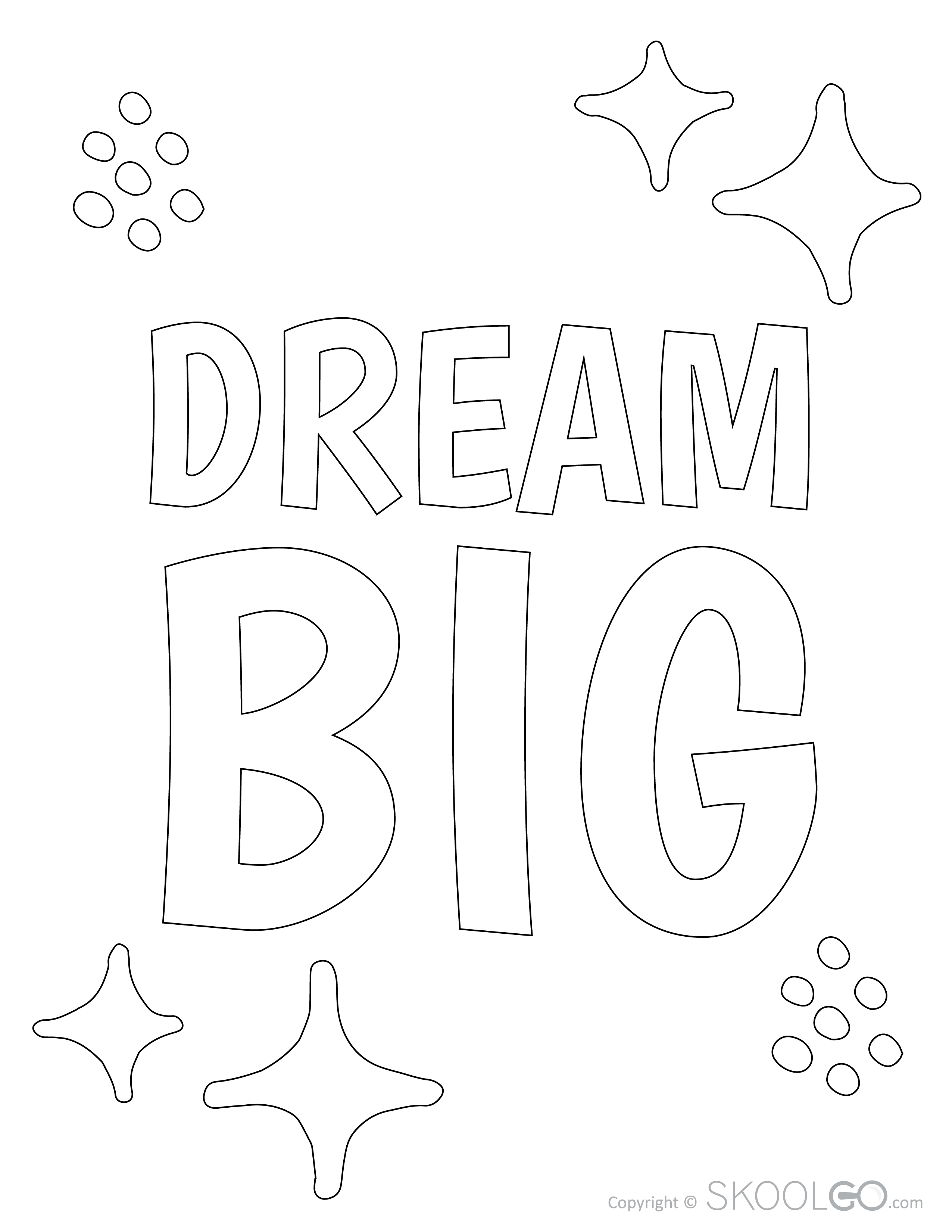 Dream Big - Free Classroom Poster - SKOOLGO