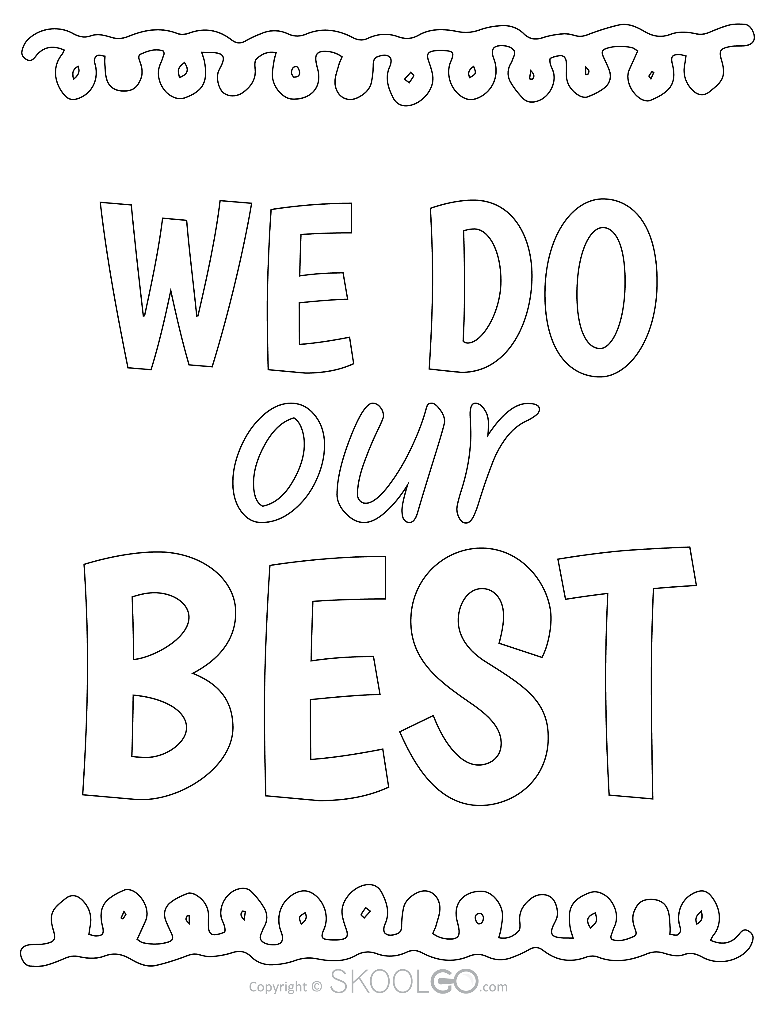 We Do Our Best - Free Poster - SKOOLGO