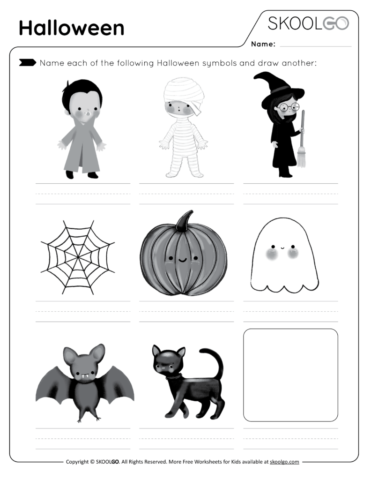 Halloween - Free Worksheet - SKOOLGO