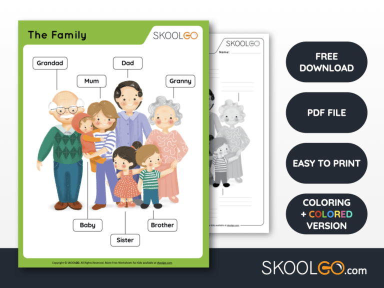 The Family - Free Worksheet - SKOOLGO
