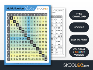 Multiplication - Free Worksheet - SKOOLGO
