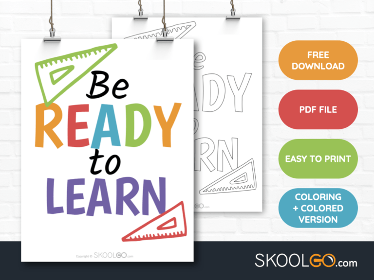 Work Hard And Have Fun - Free Classroom Poster - SKOOLGO