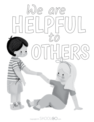 We Are Helpful To Others - Free Classroom Poster - SKOOLGO