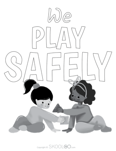 We Play Safely - Free Classroom Poster - SKOOLGO